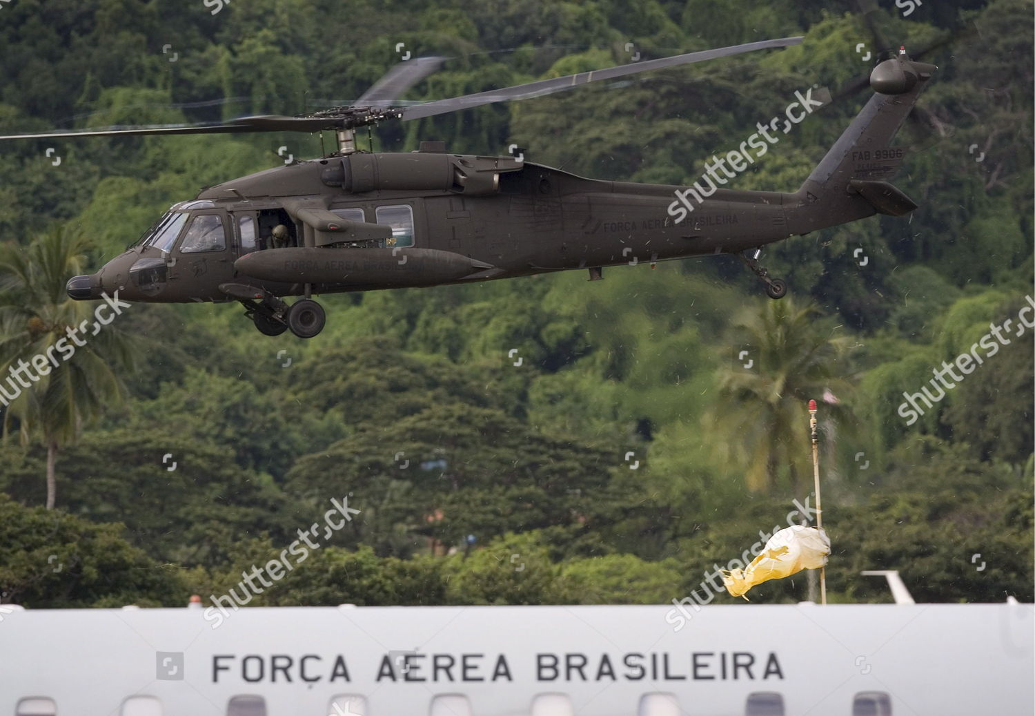 Helicopter H60 Blackhawkof Brazilian Air Force Editorial Stock Photo ...