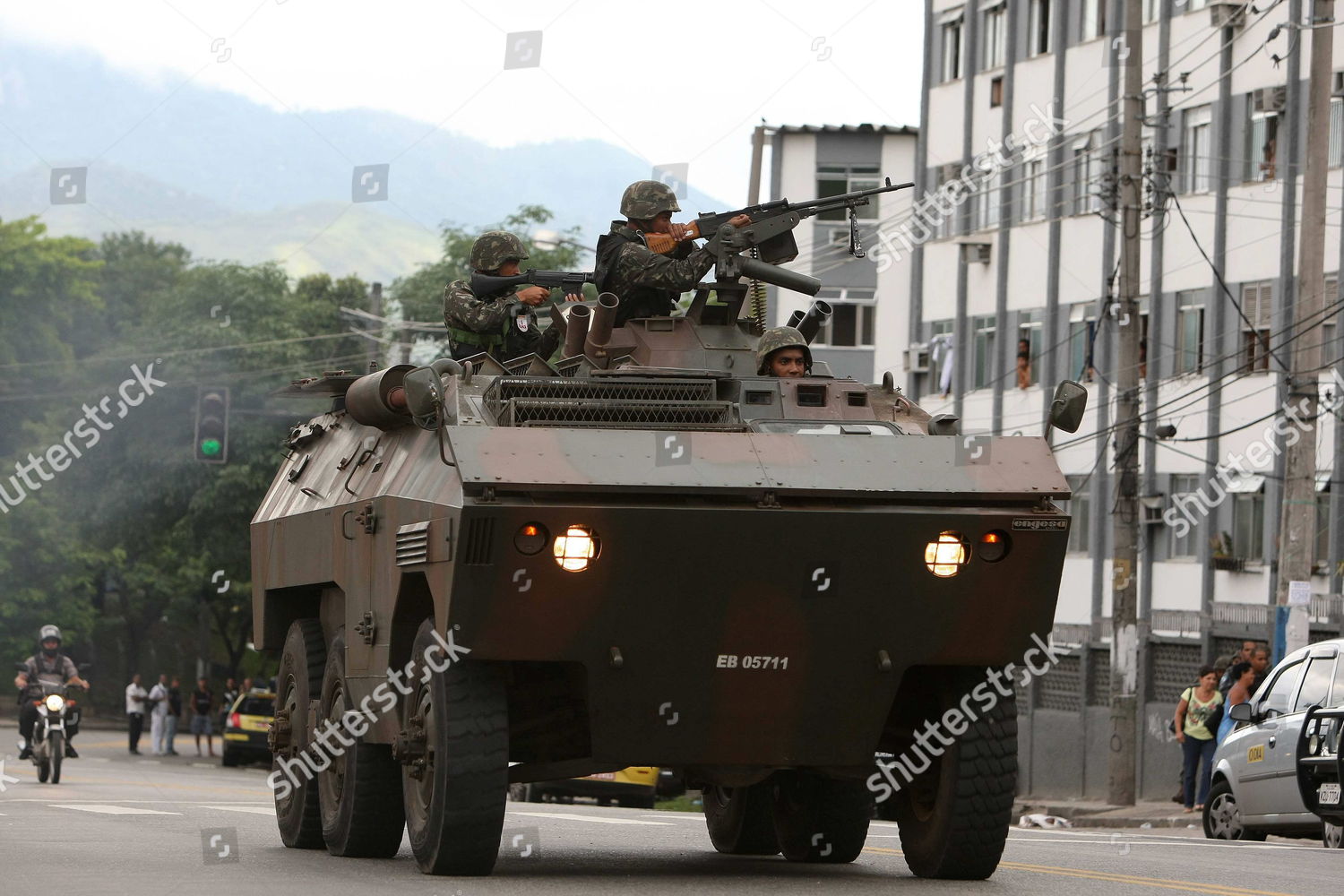 Armored Vehicle Brazilian Army During Military Editorial Stock Photo ...