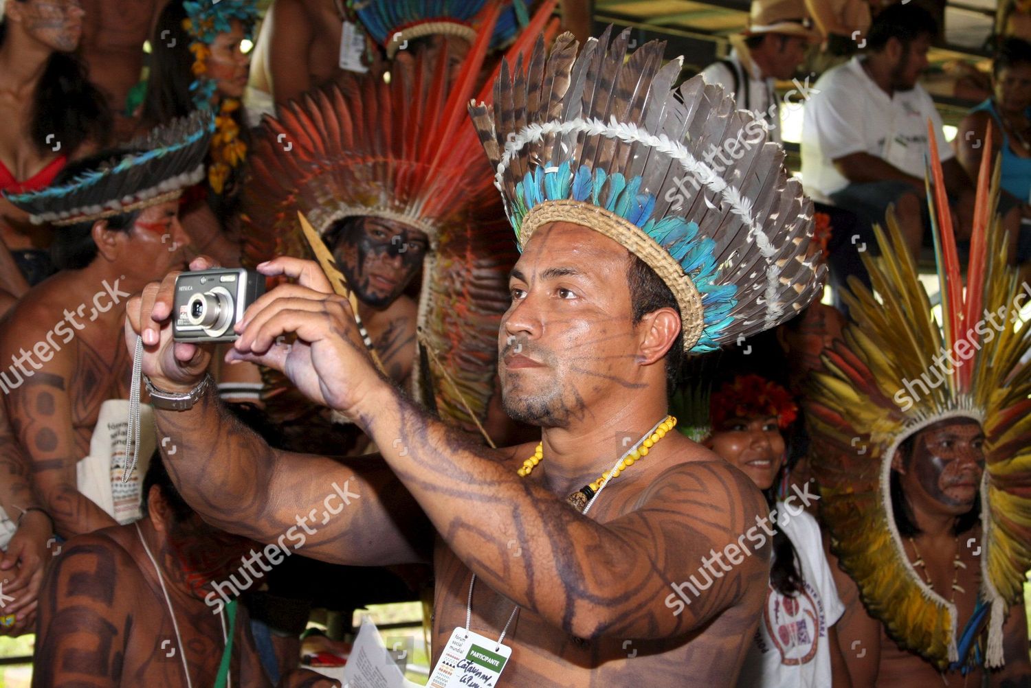 Brazilian Indigenous Man Apurina People Takes Editorial Stock Photo ...