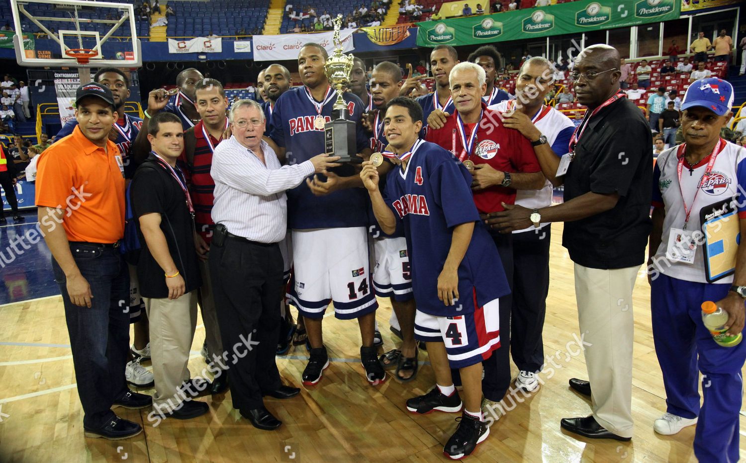 Panama National Basketball Team Celebrates After Editorial Stock Photo ...