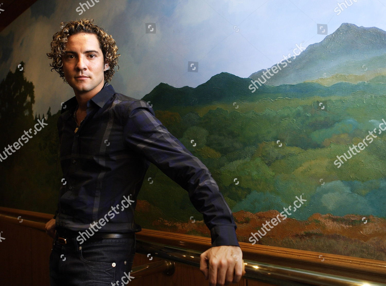 Spanish Singer David Bisbal Poses Mexico Editorial Stock Photo - Stock ...