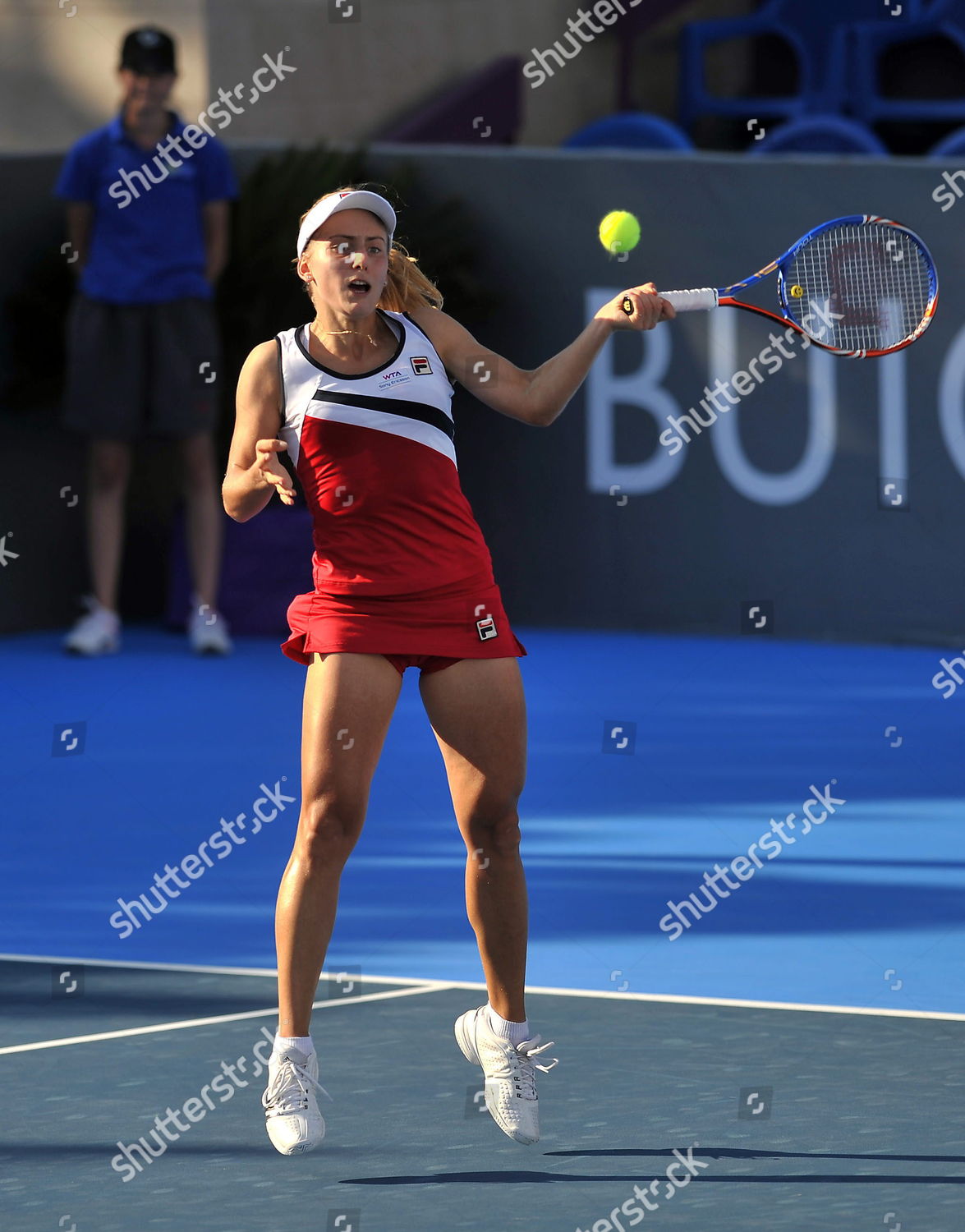 Russian Tennis Player Ksenia Pervak Returns Editorial Stock Photo ...