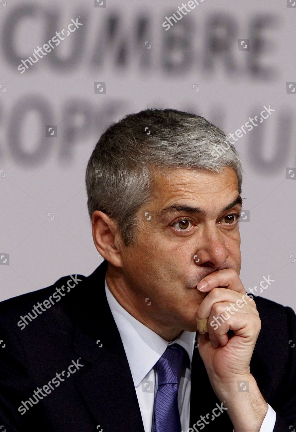 Portuguese Prime Minister Jose Socrates During Editorial Stock Photo ...