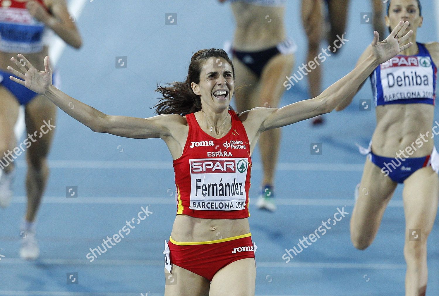 Spanish Athlete Nuria Fernandez Gestures She Editorial Stock Photo ...