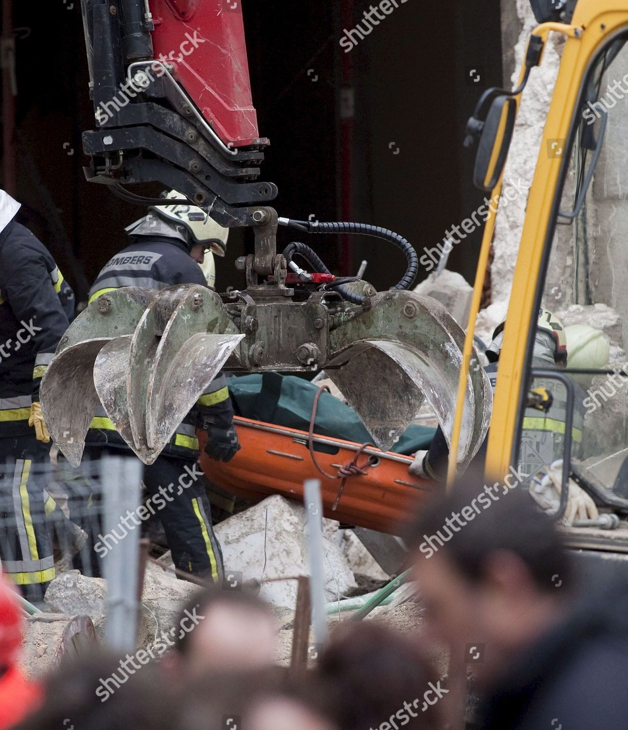 Firefighters Recover Worker Found Dead Under Editorial Stock Photo ...