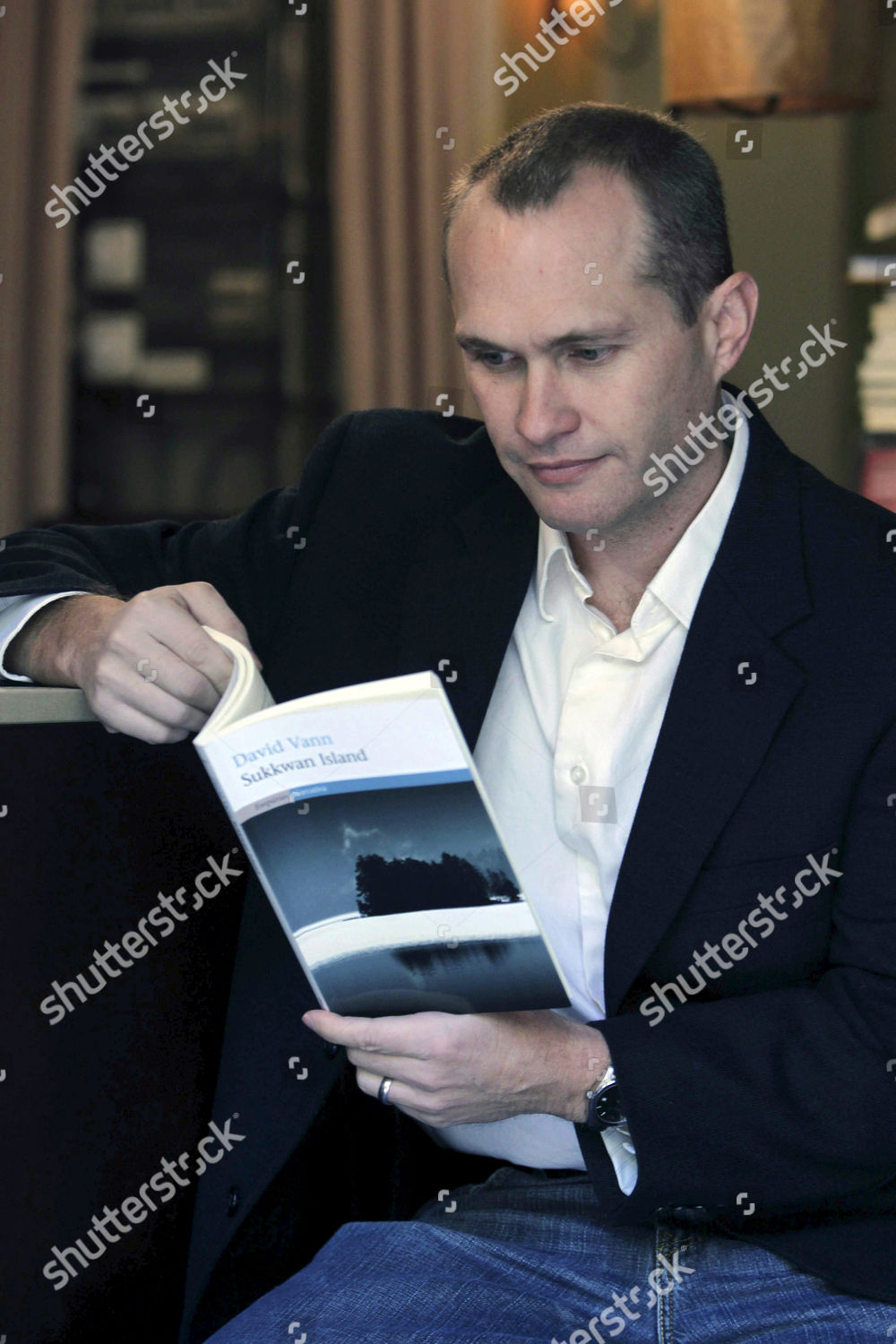 Us Writer David Vann Poses During Editorial Stock Photo - Stock Image ...