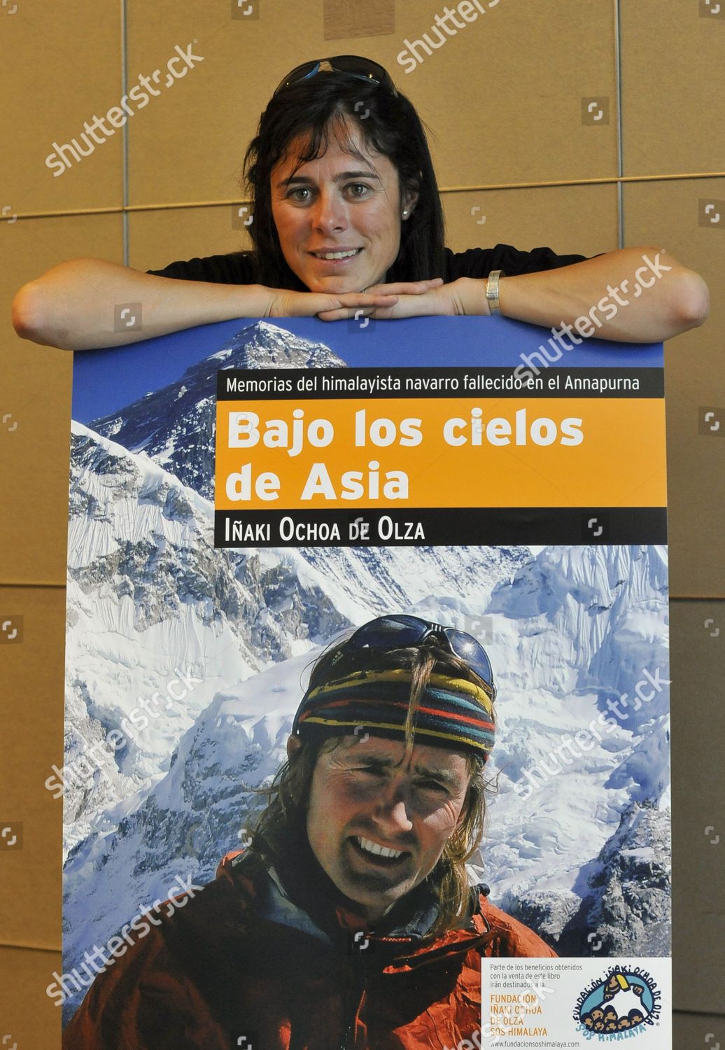 Spanish Climber Edurne Pasaban Poses During Editorial Stock Photo ...