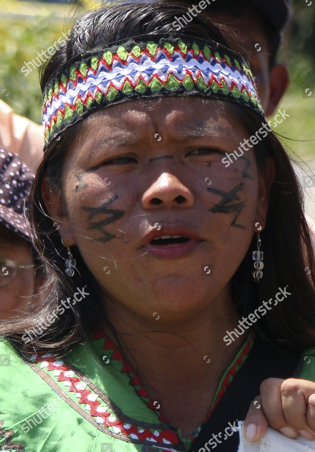 Panamanian Native Participates Along Hundreds Natives Editorial Stock ...