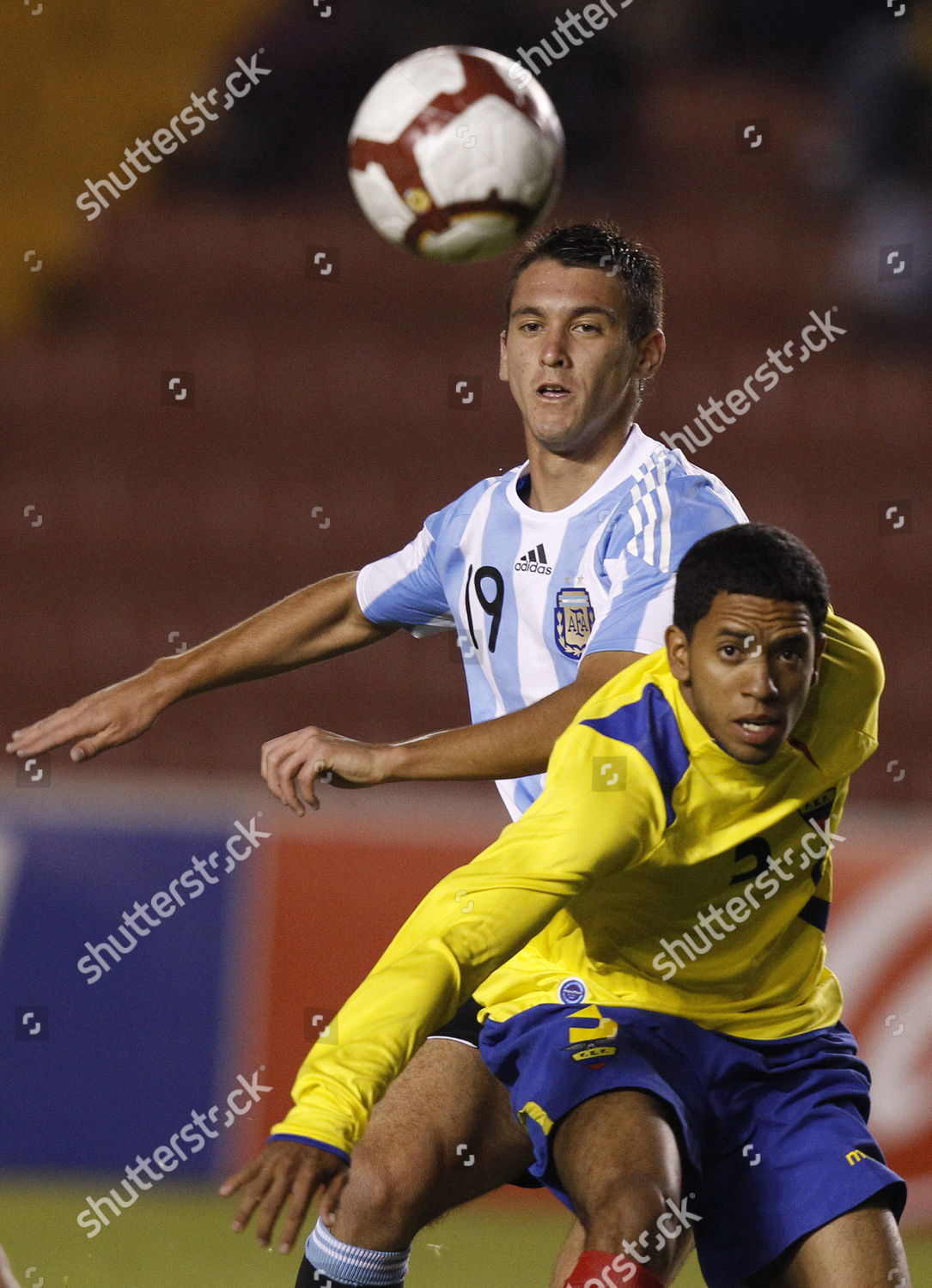 Argentinas Facundo Ferreyra L Fights Ball Editorial Stock Photo - Stock ...