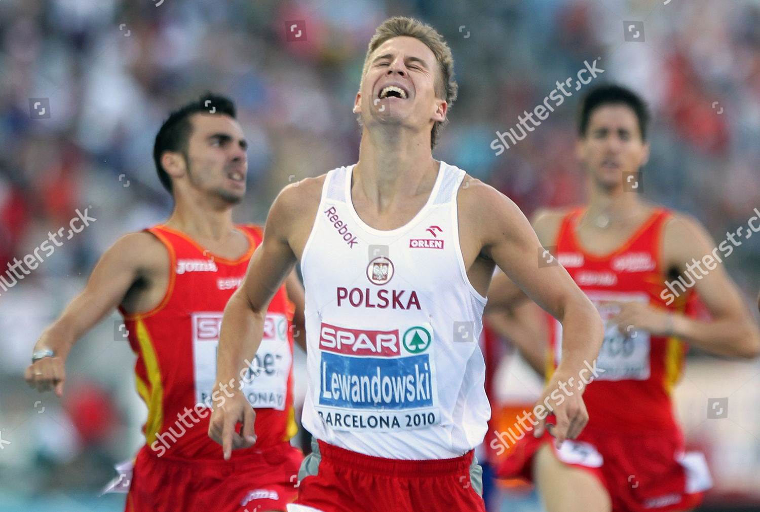 Polish Athlete Marcin Lewandowski Wins Mens Editorial Stock Photo ...
