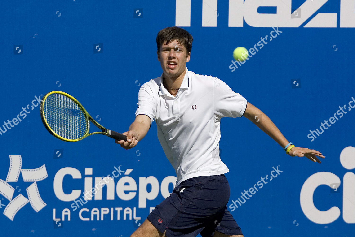 British Tennis Player Oliver Golding Return Editorial Stock Photo ...