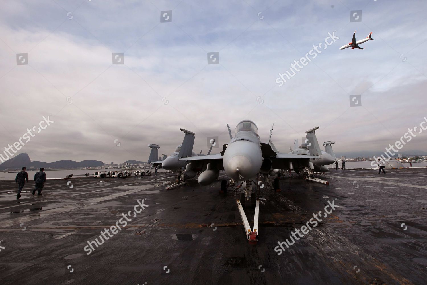 Us Fighter Jet On Aircraft Carrier Editorial Stock Photo - Stock Image ...
