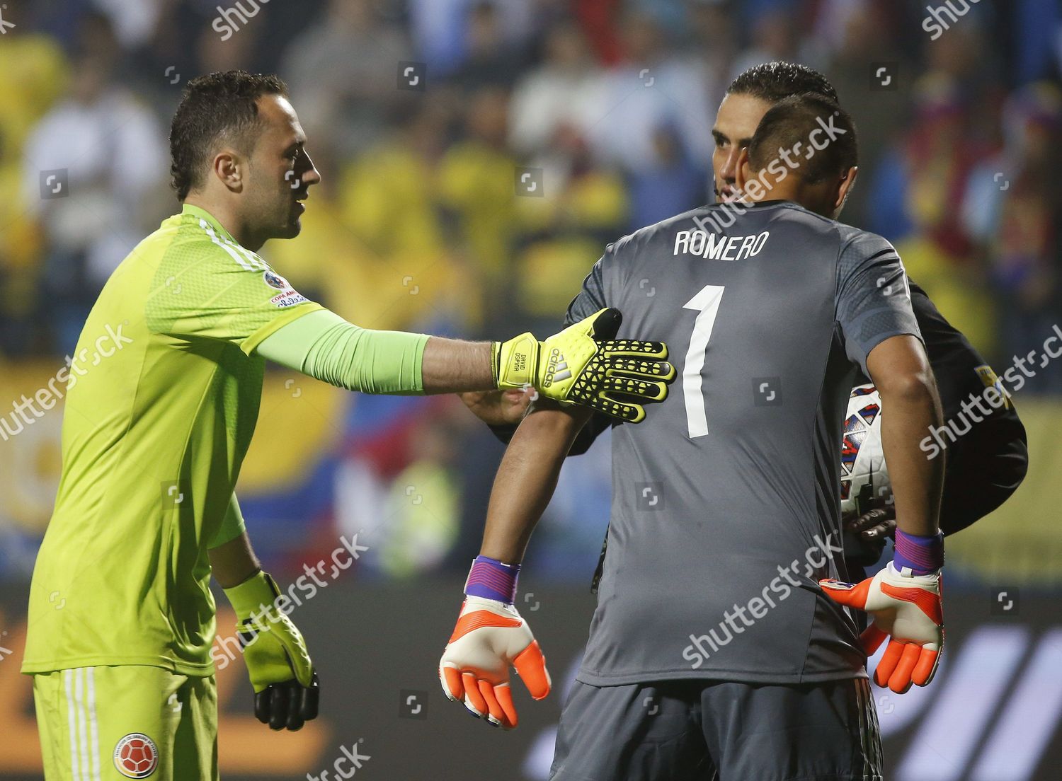 Colombian Goalkeeper David Ospina L Argentinian Editorial Stock Photo ...