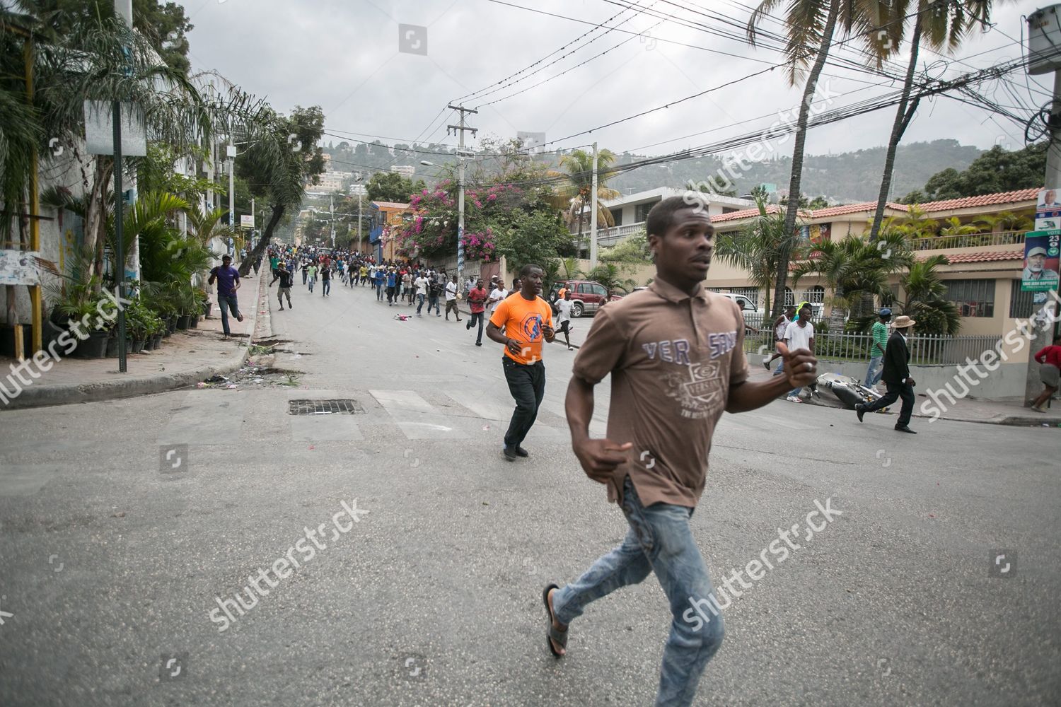 Several People Run After Sound Gunshots Editorial Stock Photo - Stock ...