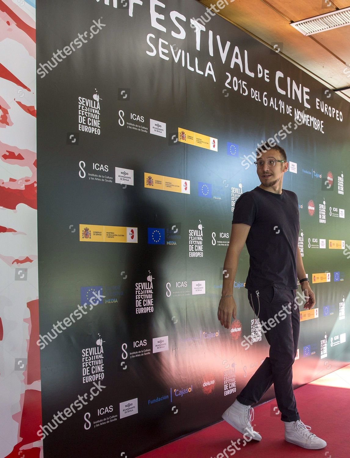 Italian Filmmaker Roberto Minervini Attends Press Editorial Stock Photo ...