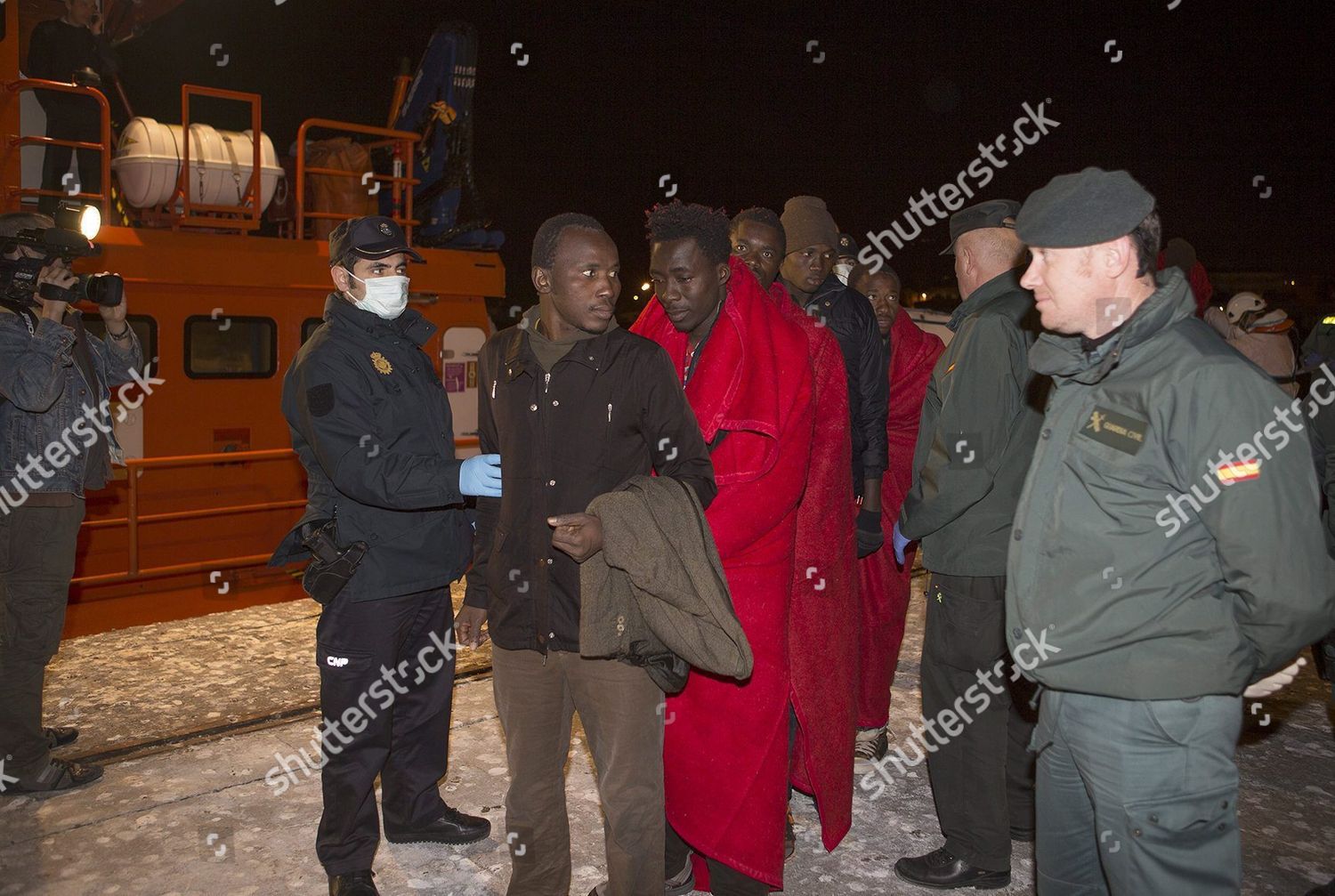 Spanish Security Forces Members Escort Some Editorial Stock Photo ...