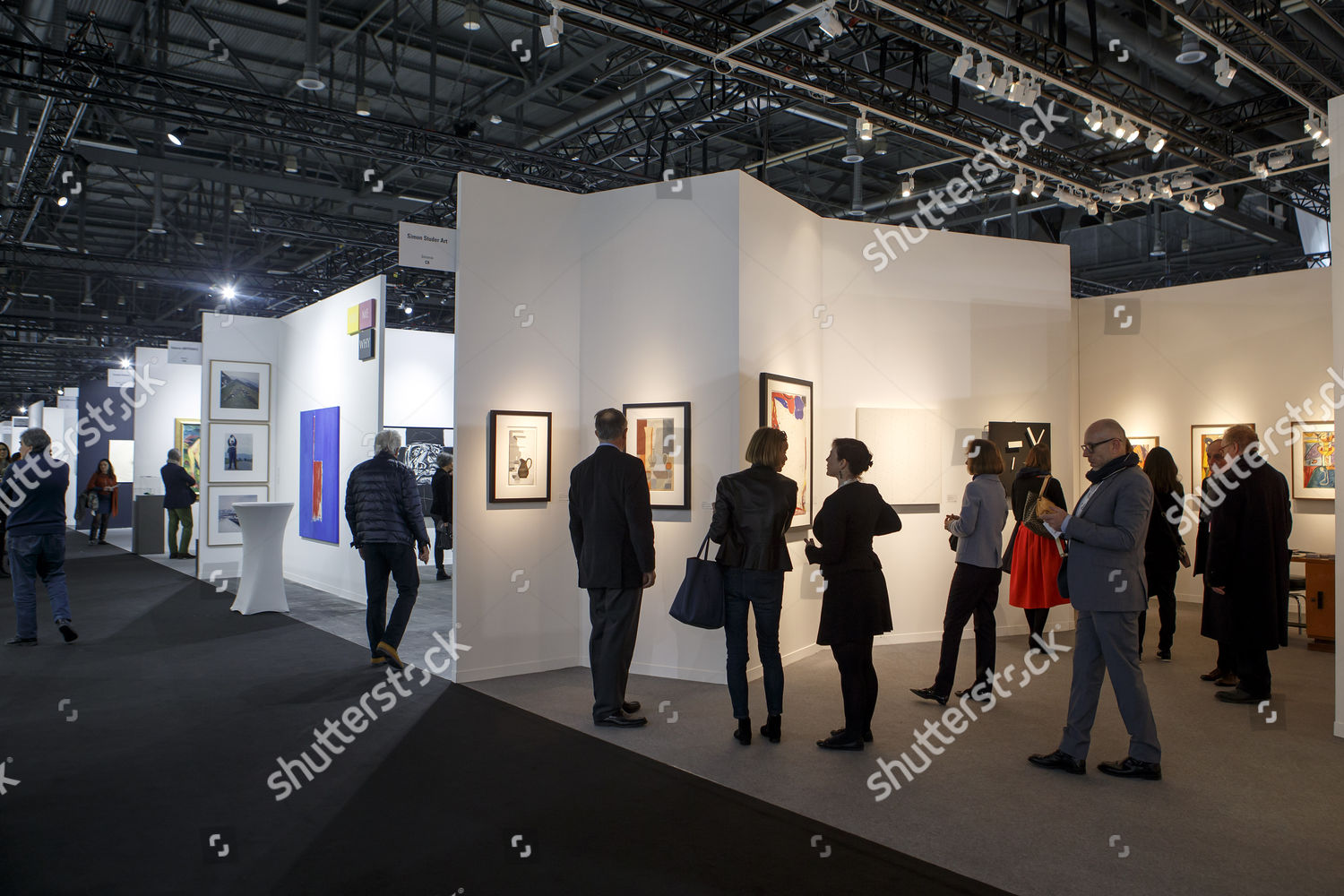 VISITORS WALK BETWEEN GALLERIES BOOTHS DURING Editorial Stock Photo ...