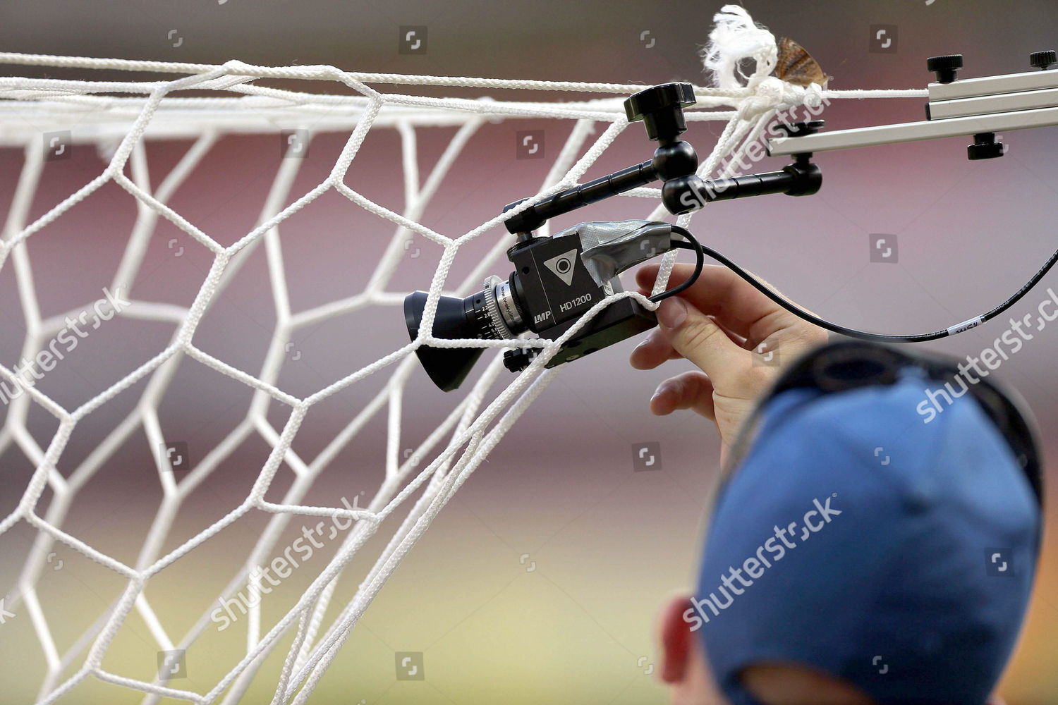 Fifa Worker Puts Video Camera Goal Editorial Stock Photo - Stock Image ...