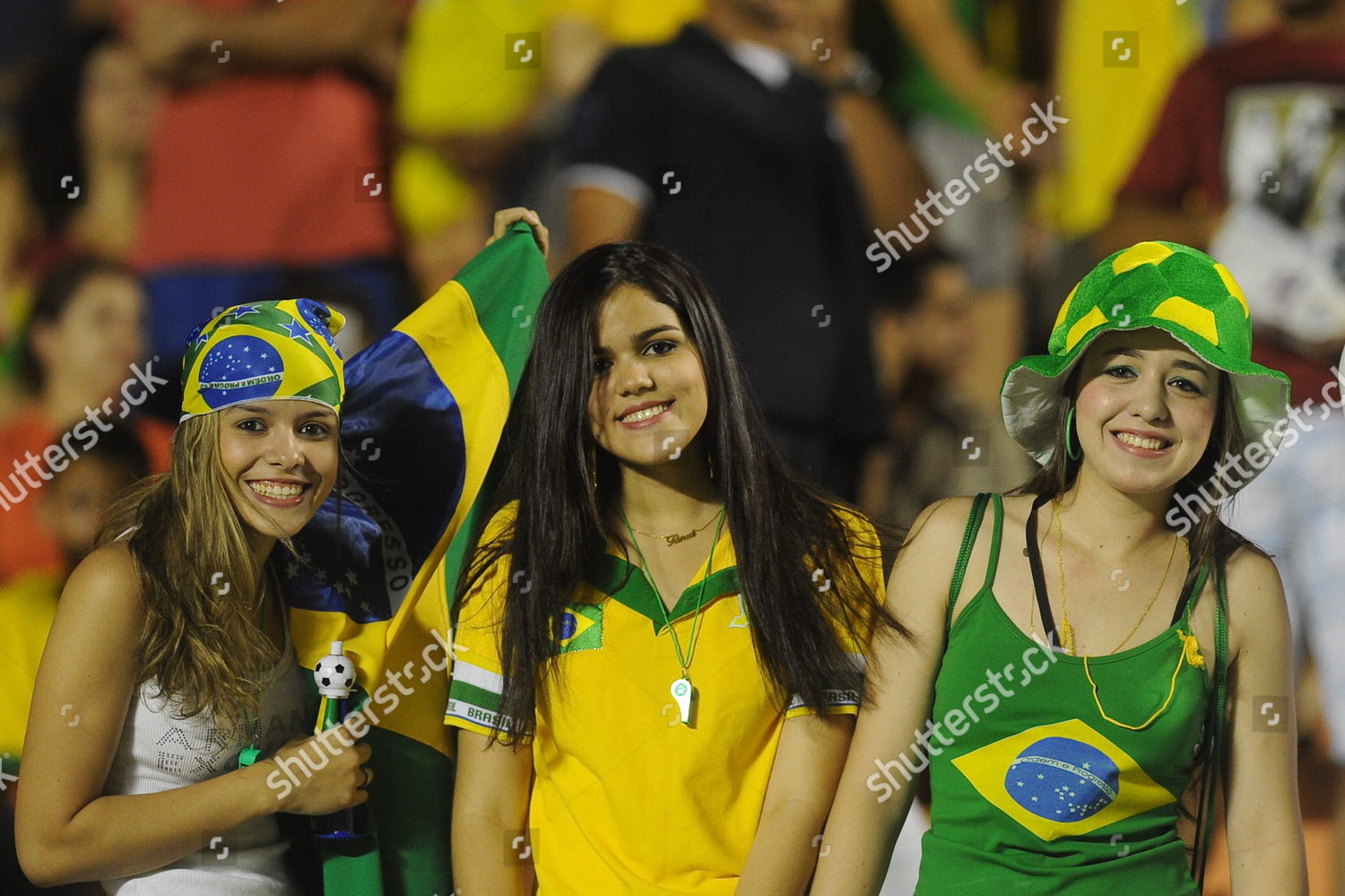 Brazilian Supporters Wait Friendly Match Between Editorial Stock Photo ...