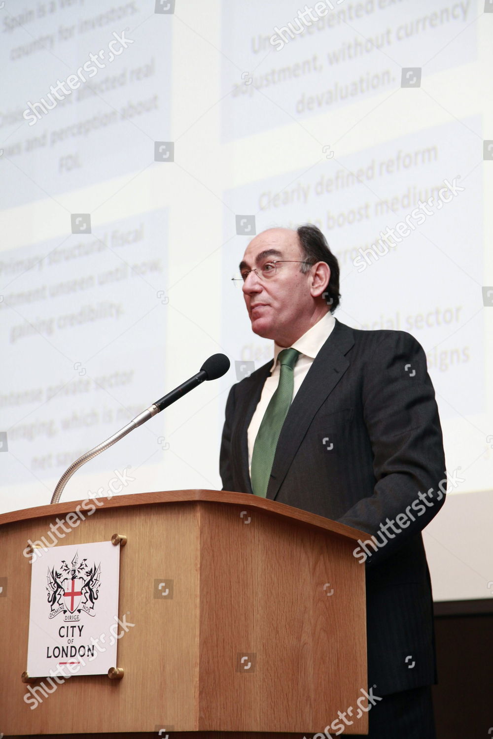 Iberdrolas Ceo Ignacio Sanchez Galan Gives Editorial Stock Photo ...