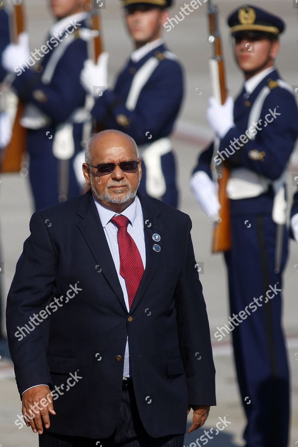 Guyanese President Donald Ramotar Arrives Internatonal Editorial Stock ...