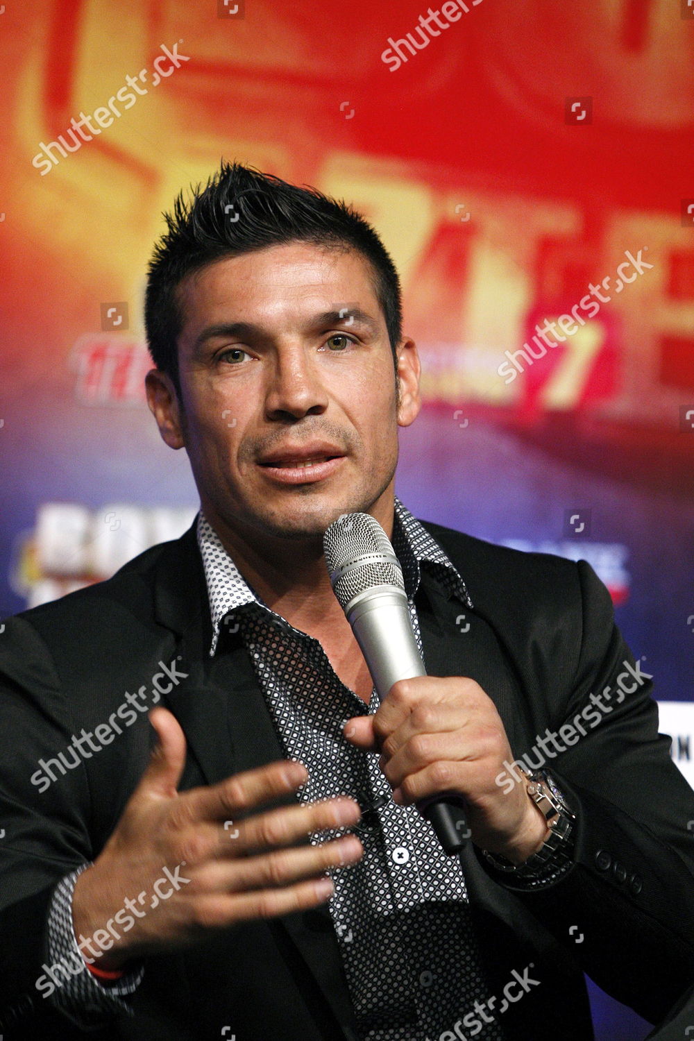 Argentinian Boxer Sergio Maravilla Martinez Speaks Editorial Stock ...