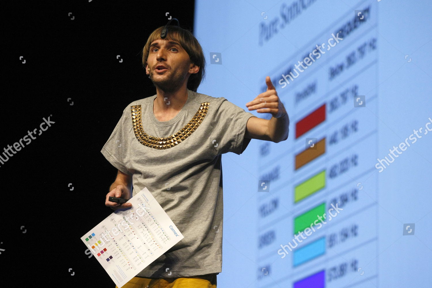 British Artist Neil Harbisson Speaks Brilliant Editorial Stock Photo ...
