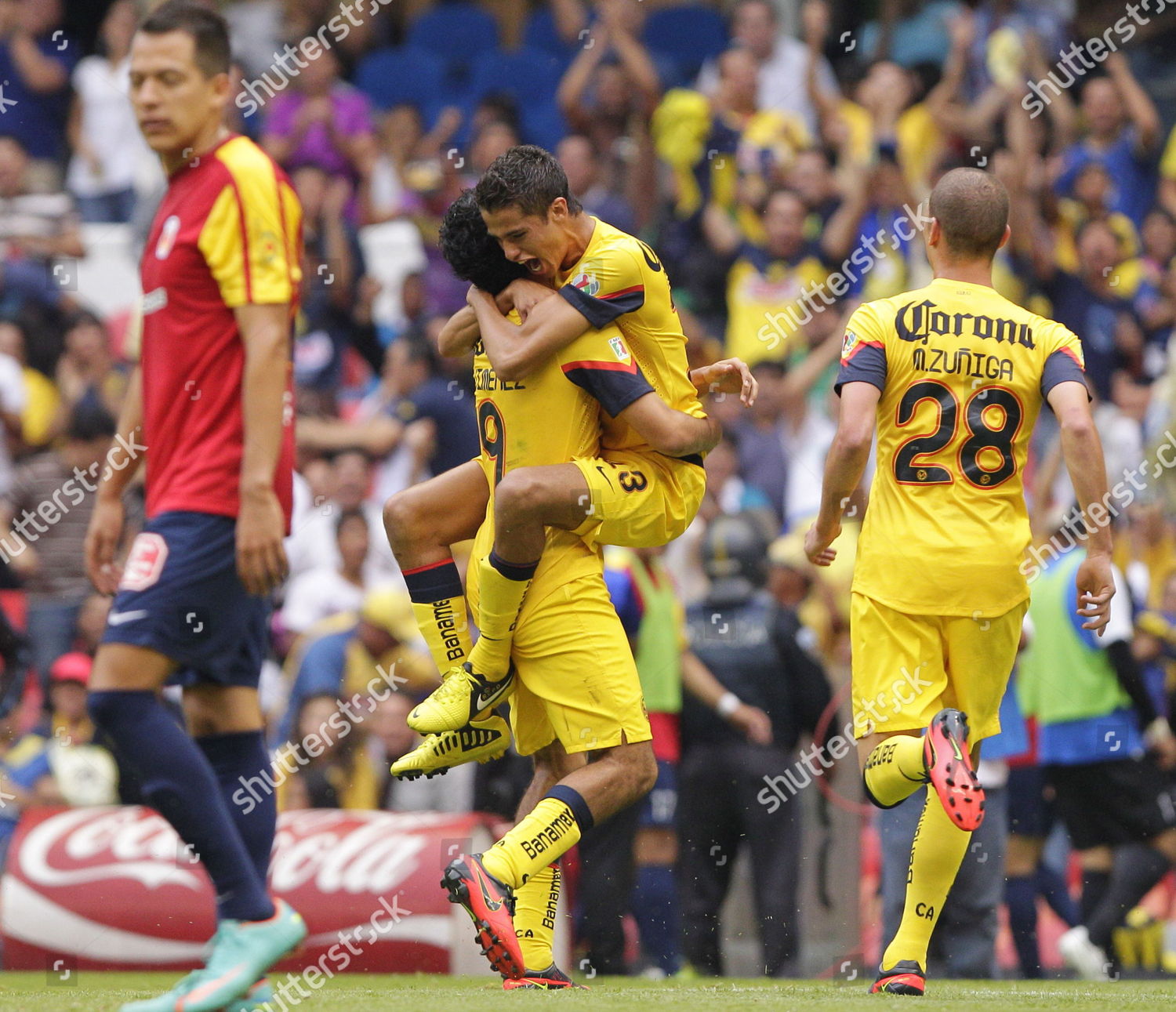Americas Raul Alonso Jimenez 2l Celebrates Editorial Stock Photo ...