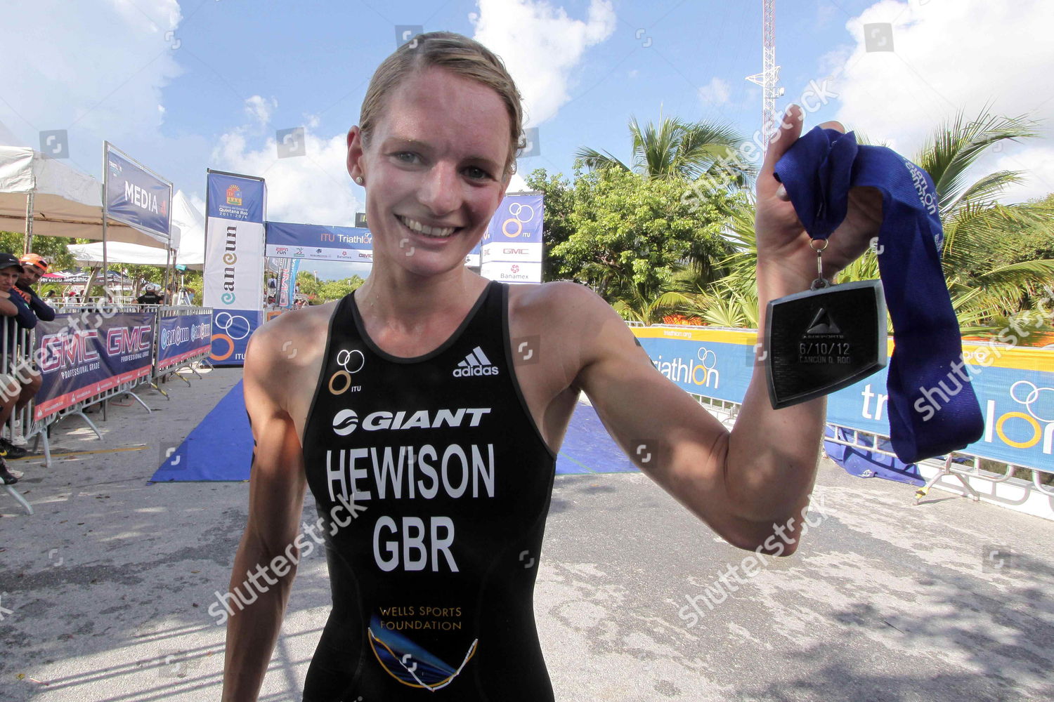 British Katie Hewison Celebrates After Winning Editorial Stock Photo ...