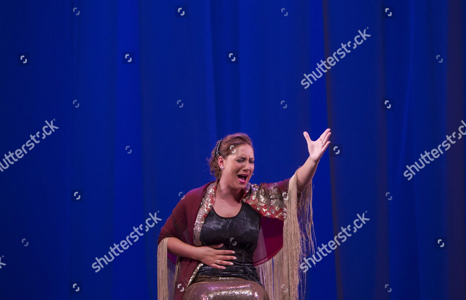 Flamenco Singer Marina Heredia During Rehearsal Editorial Stock Photo ...