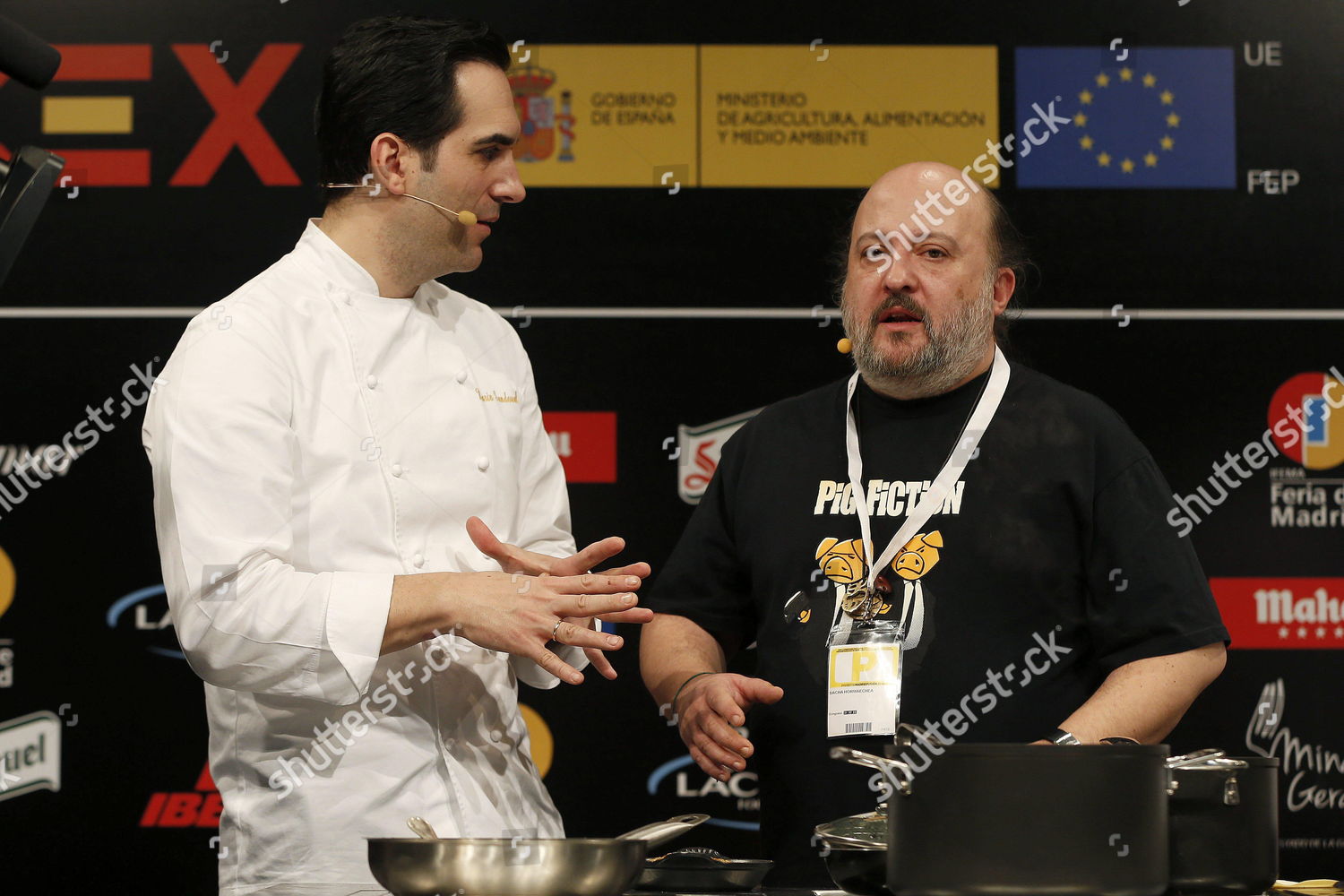 Spanish Chefs Mario Sandoval L Sacha Editorial Stock Photo - Stock ...