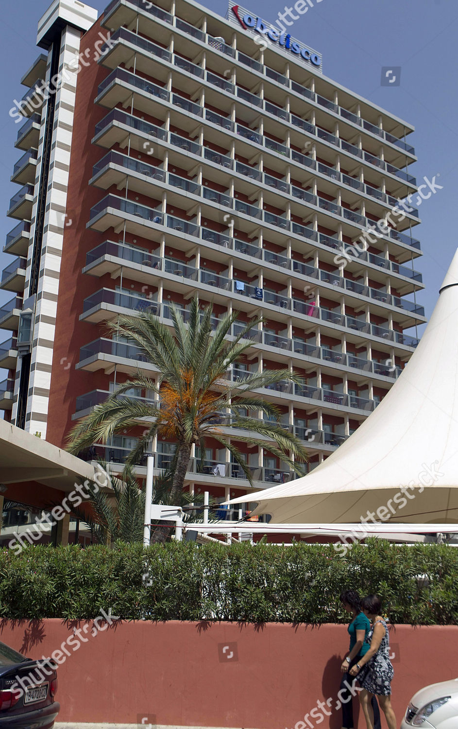 Facade Obelisco Hotel Palma De Mallorca Editorial Stock Photo - Stock ...
