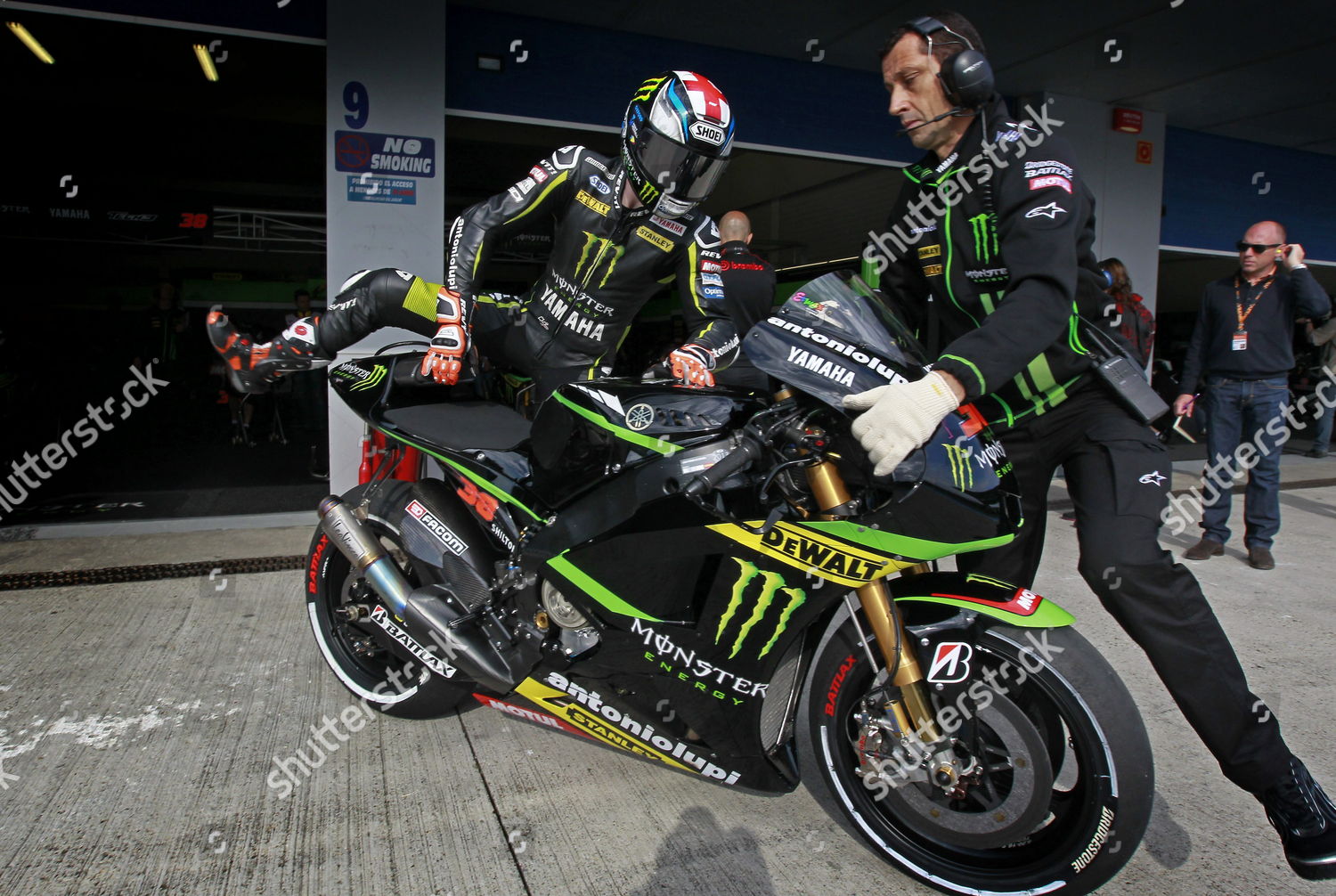 British Motogp Rider Monster Yamaha Tech Editorial Stock Photo - Stock ...