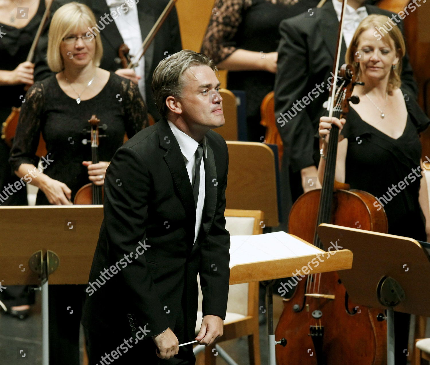British Conductor Edward Gardner Front Salutes Editorial Stock Photo ...