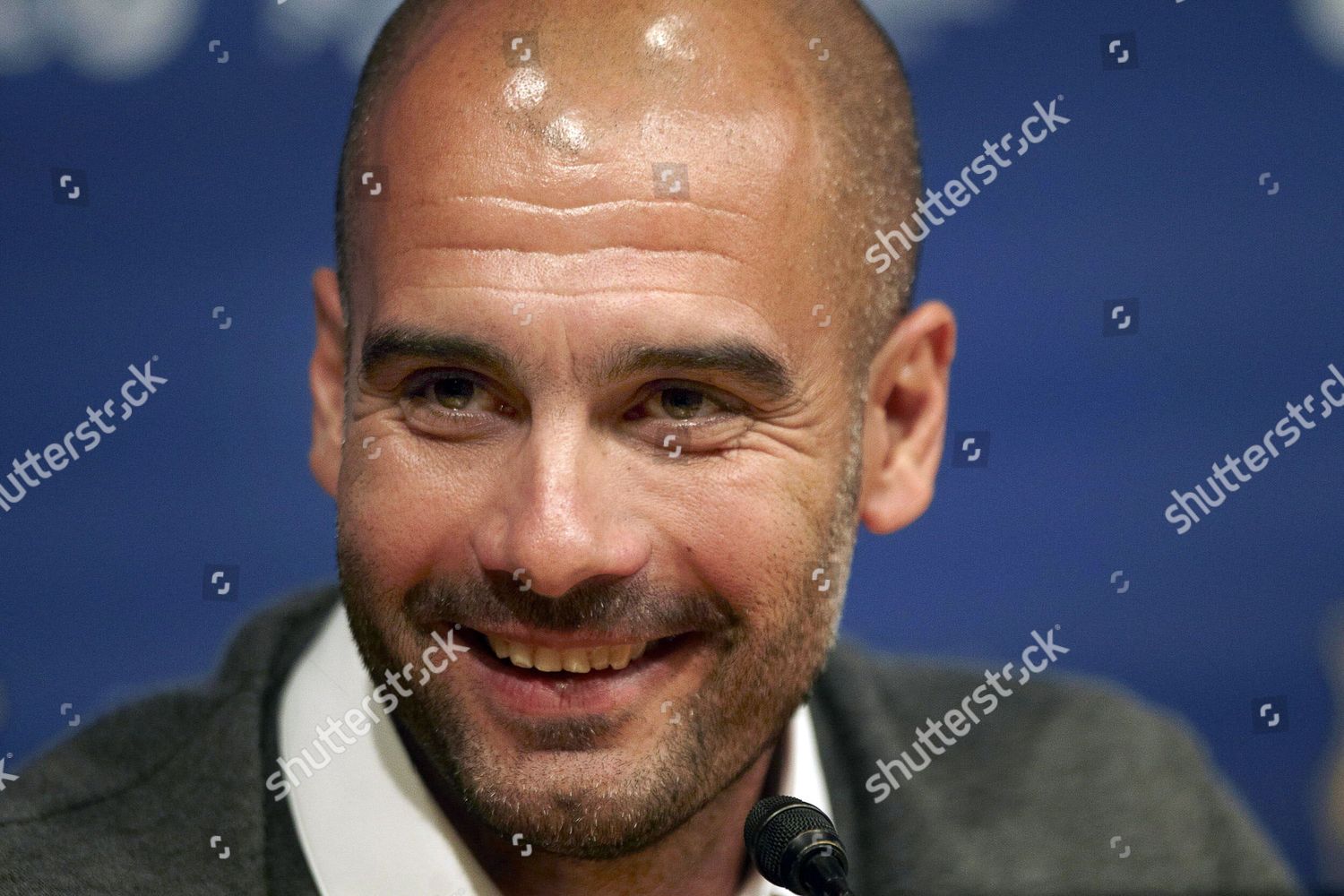 Barcelonas Head Coach Pep Guardiola Smiles Editorial Stock Photo ...