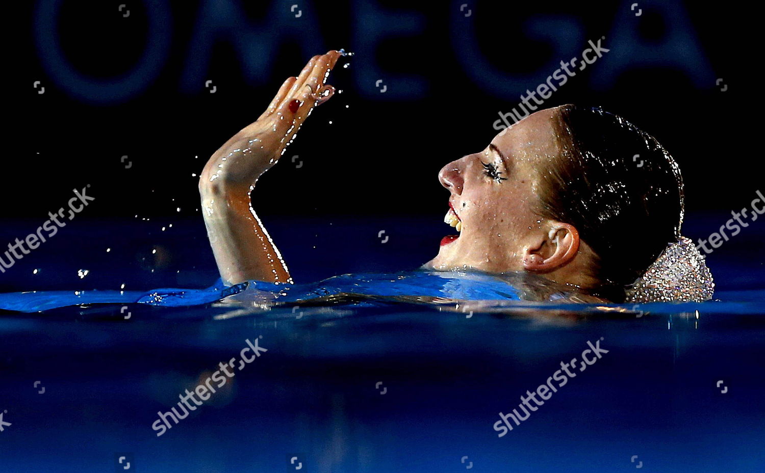 Svetlana Romashina Russia Competes Synchronized Swimming Editorial ...