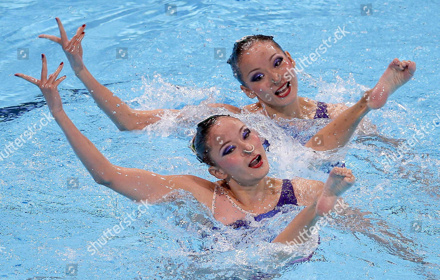 Chinas Swimming Twins Tingting Wenwen Jiang Editorial Stock Photo ...