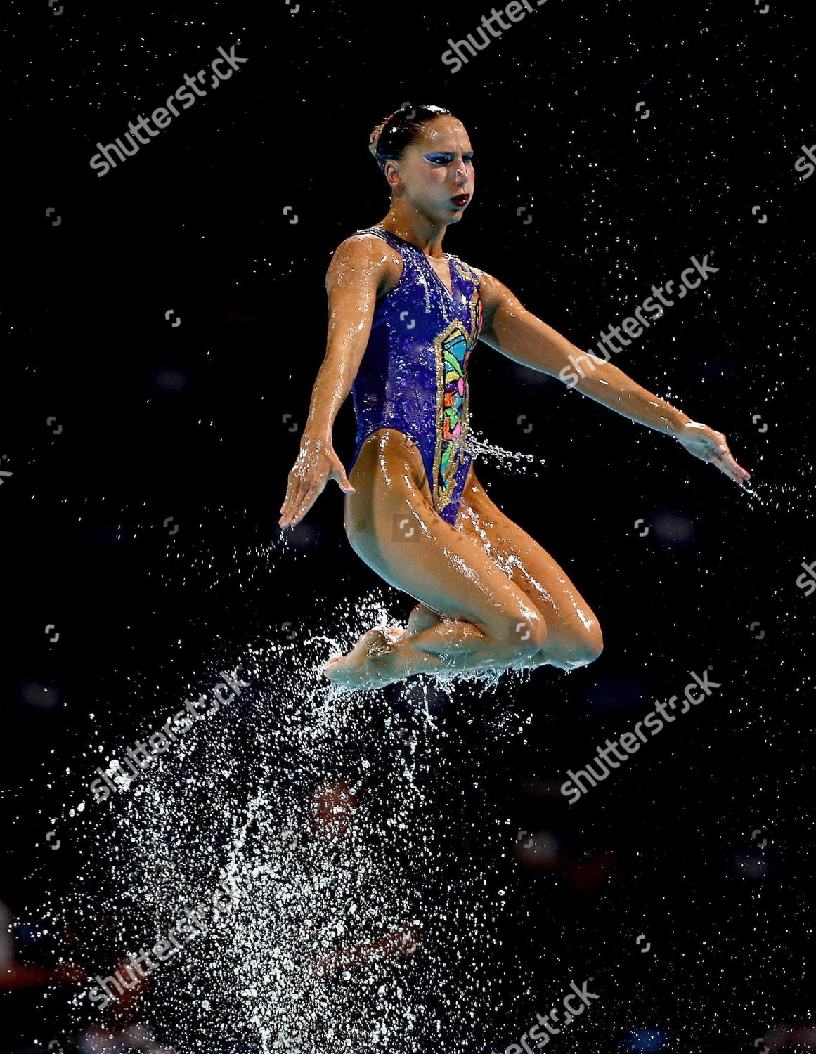 Team Swiss Competes During Synchronized Swimming Editorial Stock Photo ...