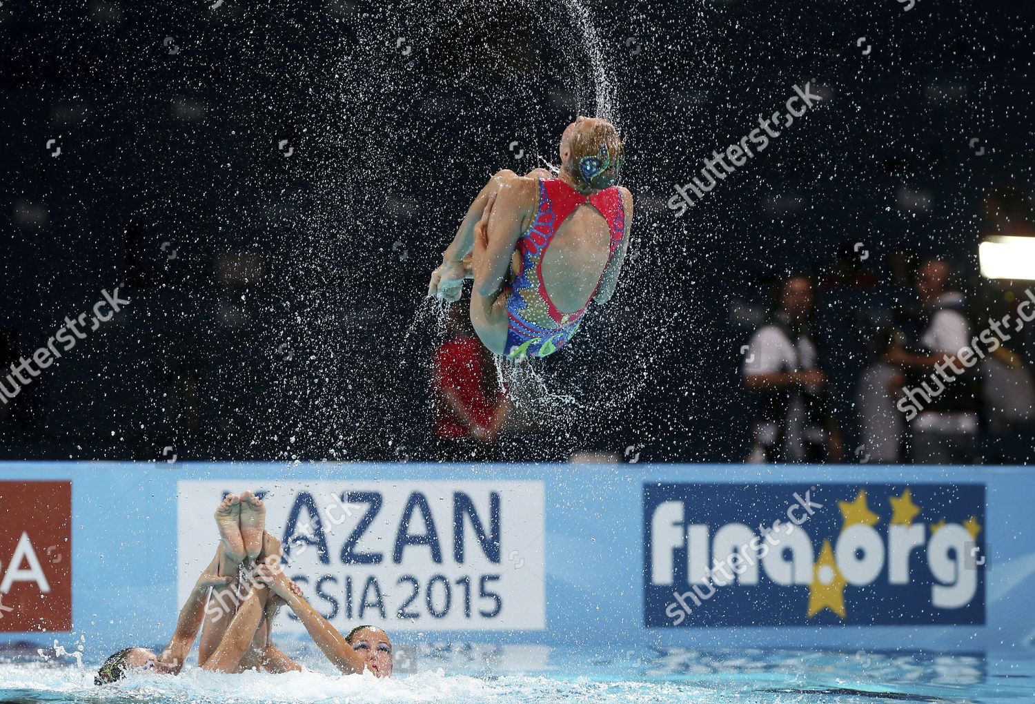 Team Ukraine Compete Synchronized Swimming Team Editorial Stock Photo ...