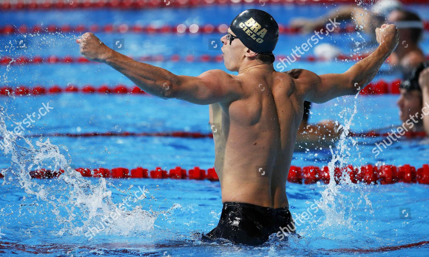 Cesar Cielo Filho Brazil Celebrates After Editorial Stock Photo - Stock ...