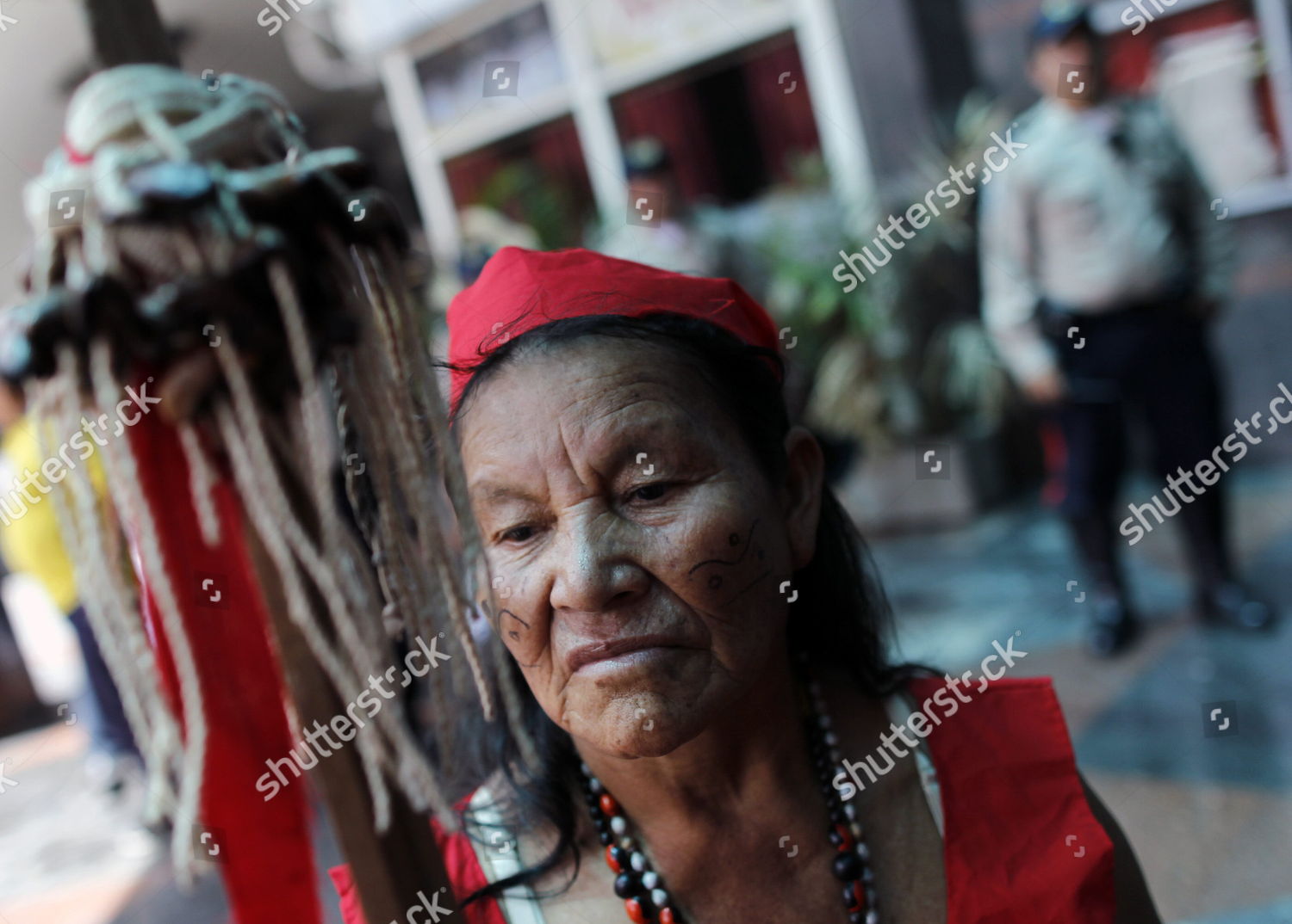 Venezuelan Indigenous Woman Pemones People Takes Editorial Stock Photo ...