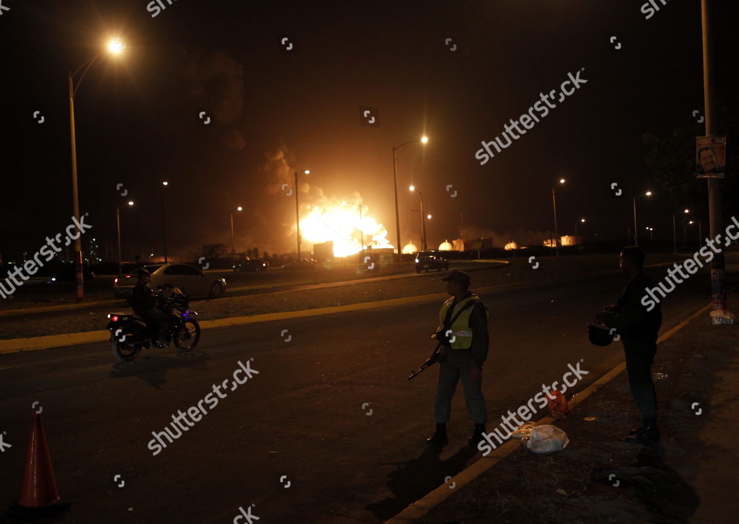 General View Fire Amuay Refinery Paraguana Editorial Stock Photo ...
