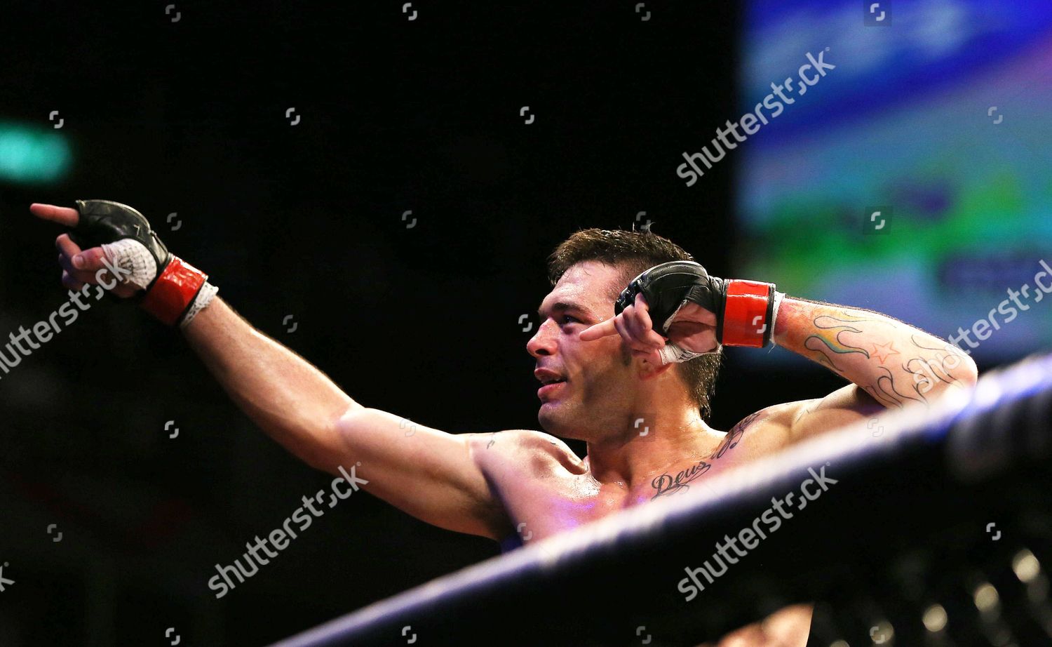 Brazilian Fighter Rony Jason Celebrates After Editorial Stock Photo ...