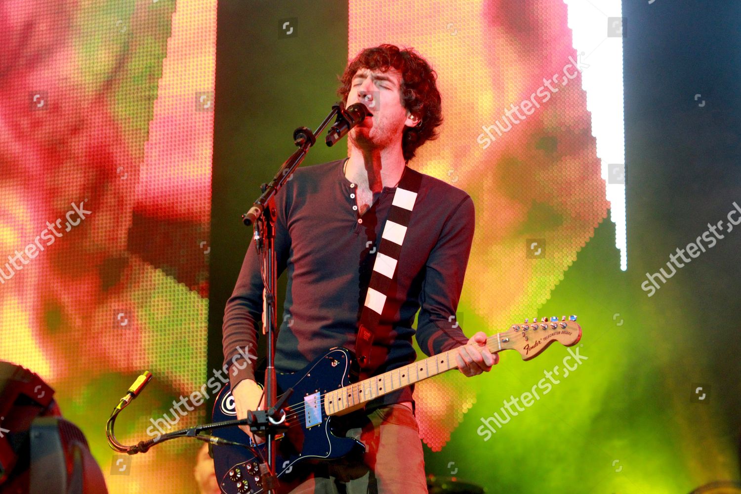 Scotish Band Snow Patrol Singer Guitarist Editorial Stock Photo - Stock ...