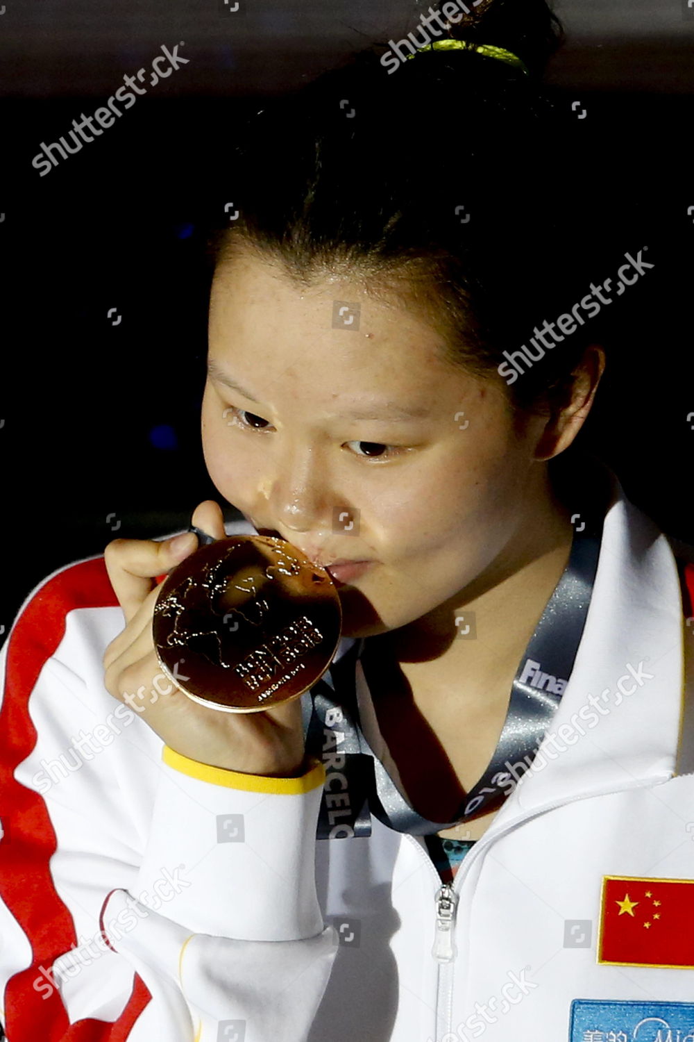 Jing Zhao China Poses Gold Medal Editorial Stock Photo - Stock Image ...