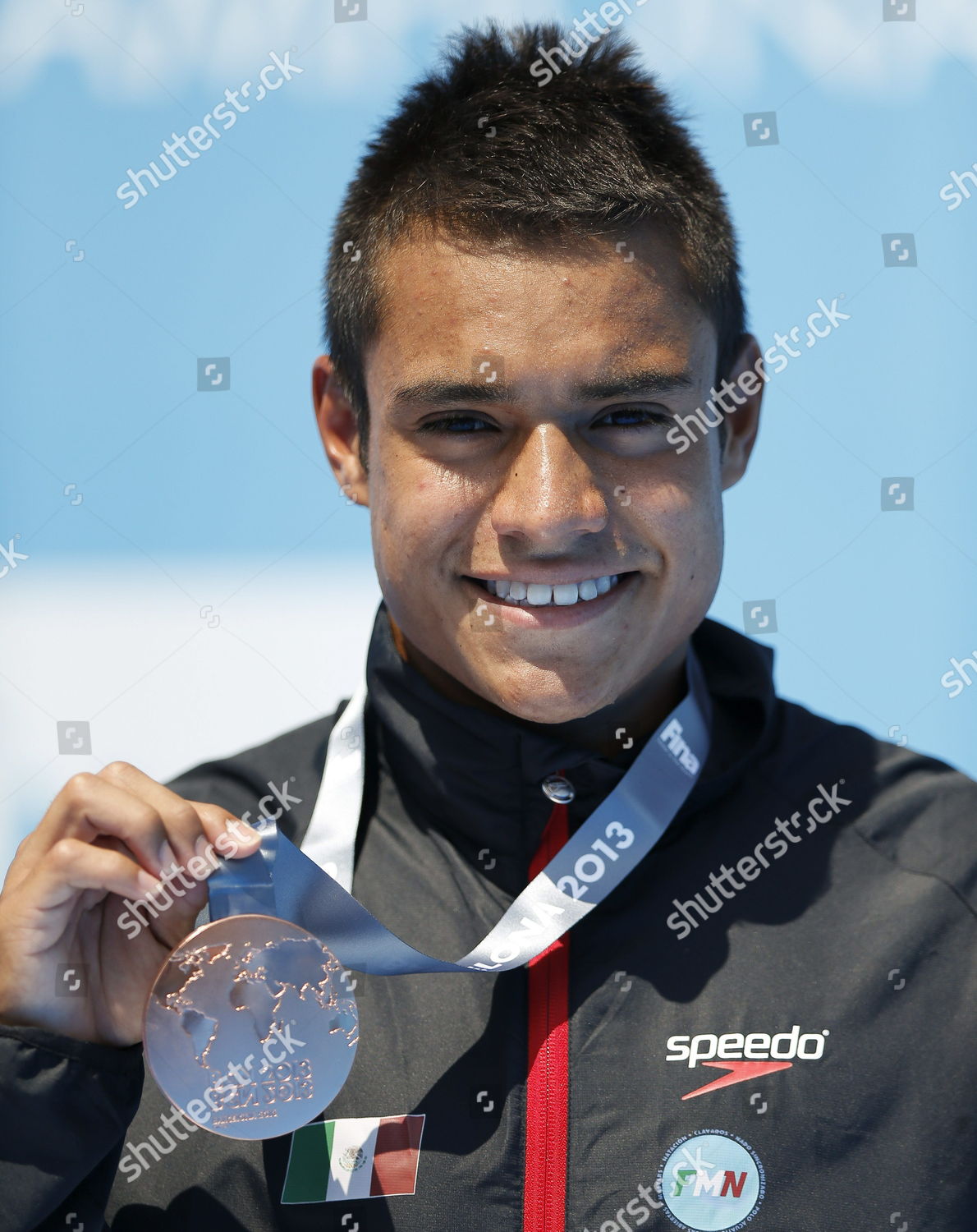 Mexican Alejandro Chavez Poses His Bronze Editorial Stock Photo - Stock ...