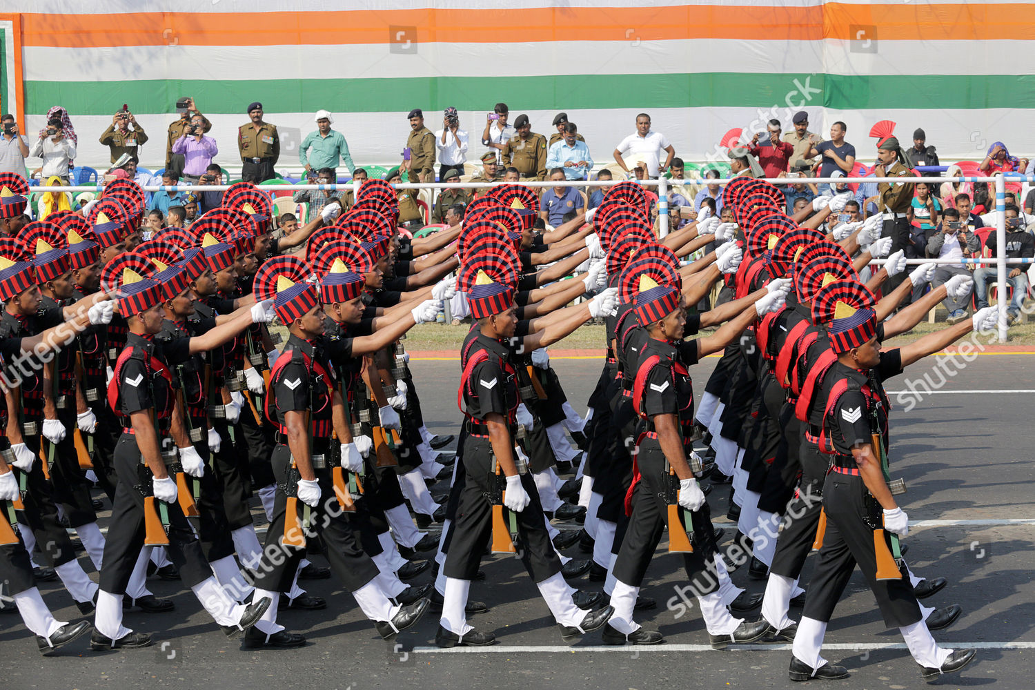 Indian Soldiers March During Republic Day Editorial Stock Photo - Stock ...