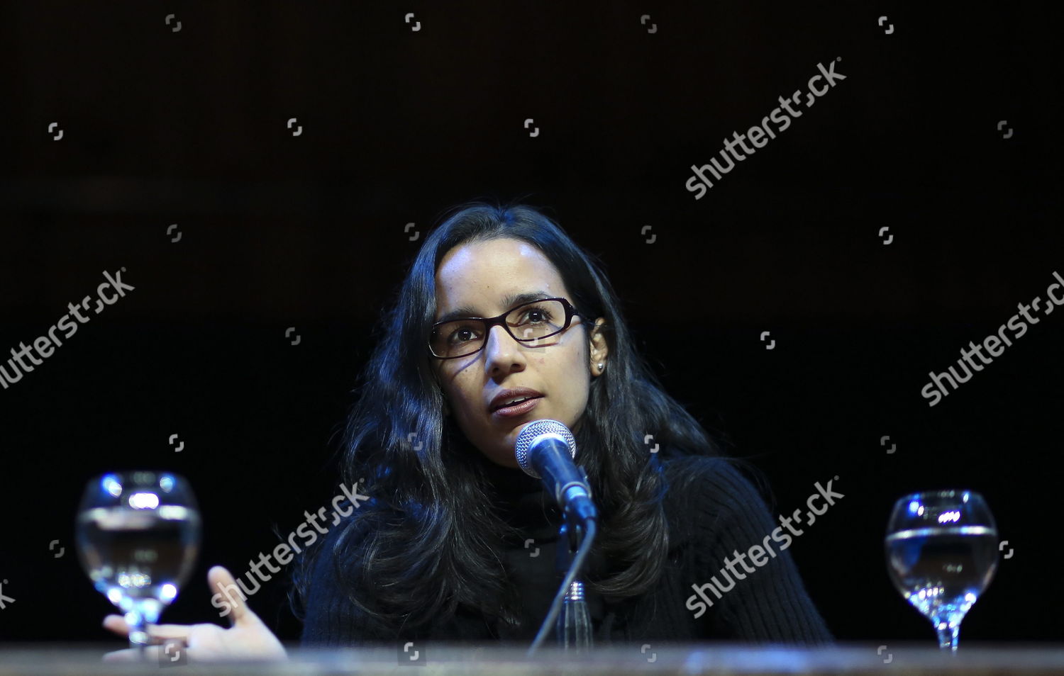 Cuban Journalist Monica Rivero Speaks During Editorial Stock Photo ...
