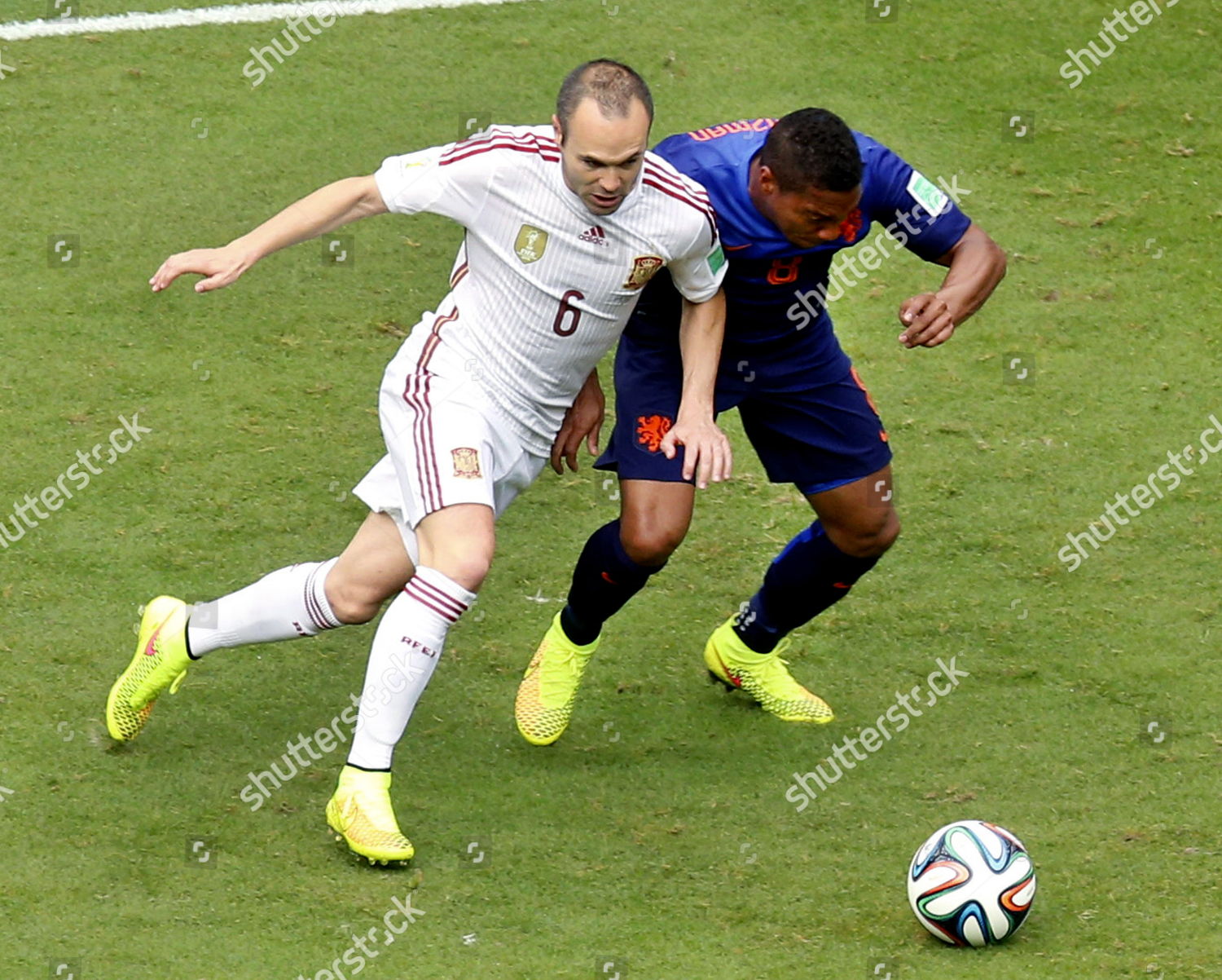 Andres Iniesta Spain L Jonathan De Editorial Stock Photo - Stock Image ...