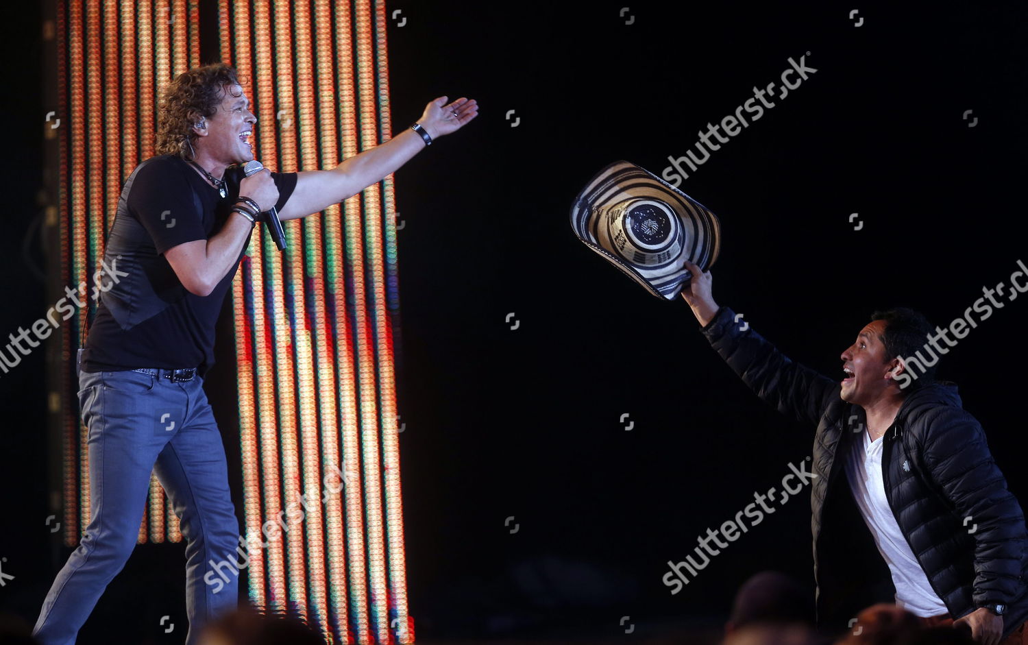 Colombian Singer Carlos Vives L Performs Editorial Stock Photo - Stock ...